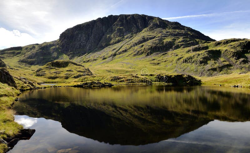 Great End Over Sprinkling Tarn Stock Image - Image of tarn, calm: 79945273