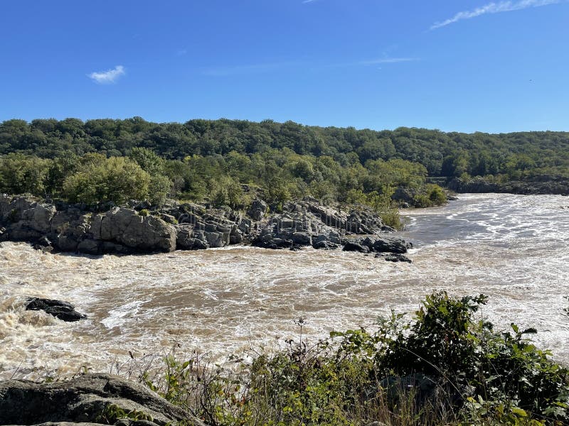 Great Falls Park, on the Potomac River in McLean, Virginia Stock Image ...