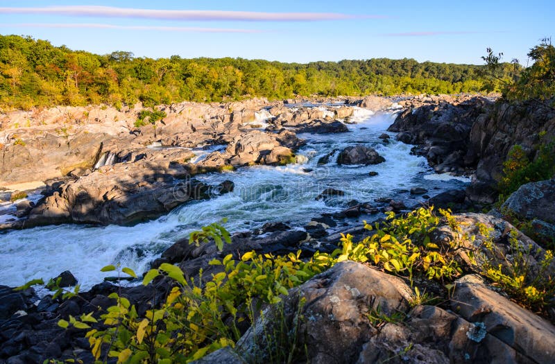 Mather Gorge Potomac River Great Falls National Park Stock Photo ...