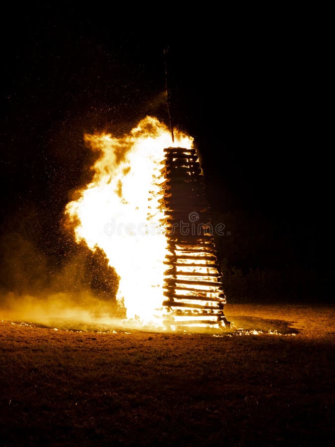 Midsummer Fire stock photo. Image of solstice, tradition - 58738620