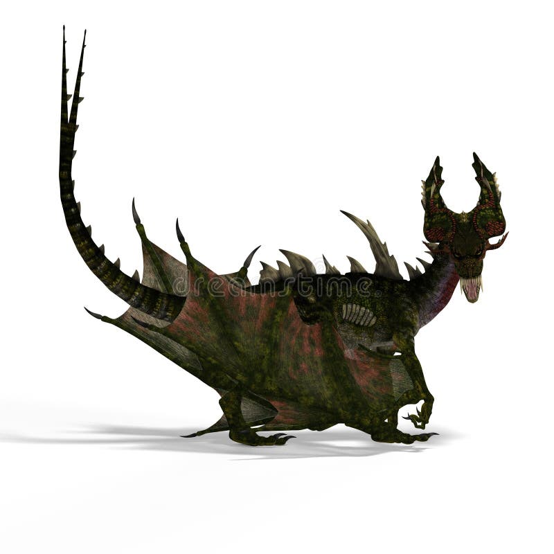 Great Fantasy Dragon stock illustration. Illustration of beast - 6985651