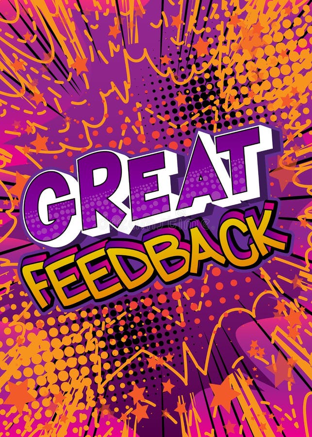 Great Feedback. Comic Book Word Text. Stock Vector - Illustration of ...