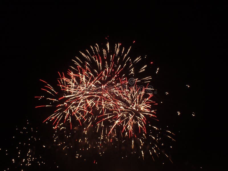 Great Fireworks in the Night Stock Photo - Image of night, fireworks ...