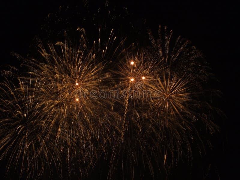 Great Fireworks in the Night Stock Photo - Image of night, color: 134794992