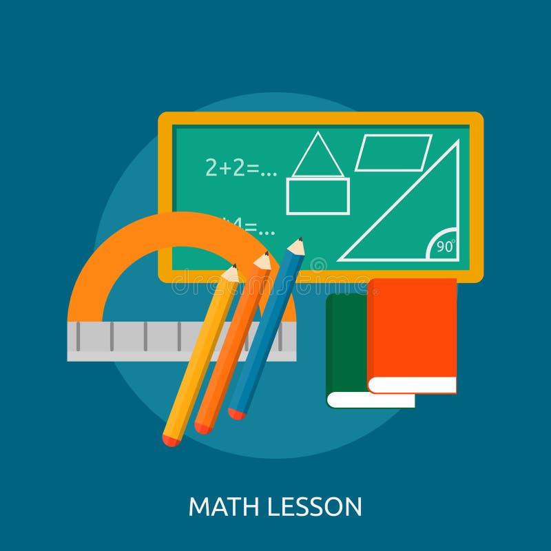Mathematics Banners. Flat Vector Education Concept of Math, Algebra ...