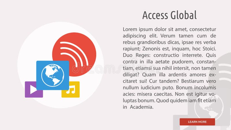 Access Global Banner Concept Stock Vector - Illustration of vector ...
