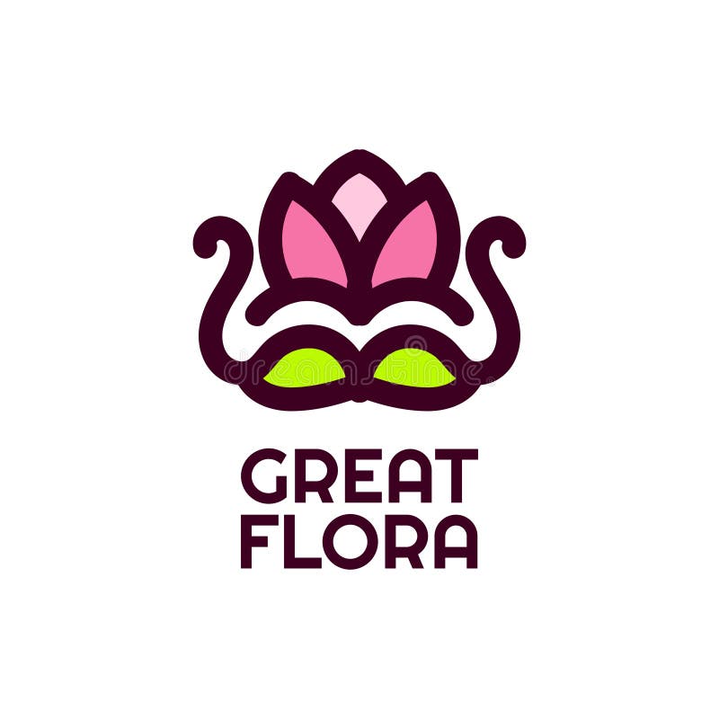 Great Flora Flower Nature Logo Concept Design Illustration Stock Vector ...