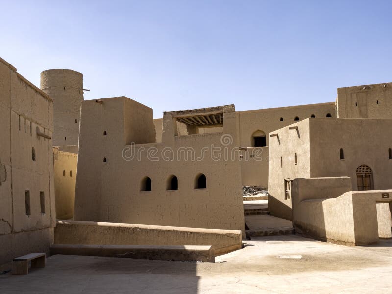 The Great Fort Bahla, Was Reconstructed, Oman Stock Image - Image of ...