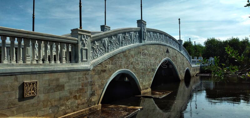 Great gate on the river stock photo. Image of vehicle - 265447500