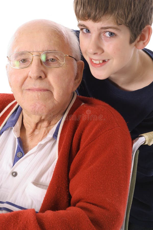 Great Grandfather and Grandson Together Vertical Stock Image - Image of ...