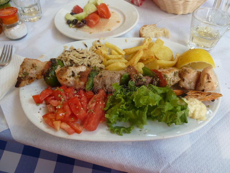 Great greek food stock image. Image of leaf, dressing - 84740201