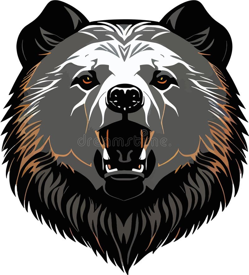 Great Grizzly Bear Vector. Grizzly Bear Vector Stock Vector ...