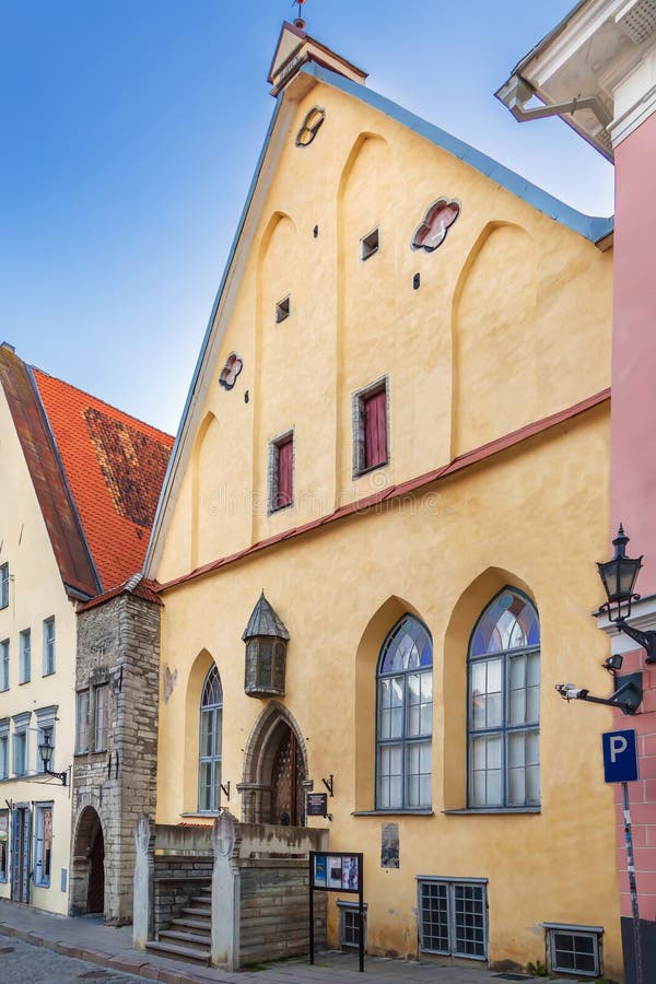 Great Guild Building in Tallinn, Estonia Stock Photo - Image of city ...