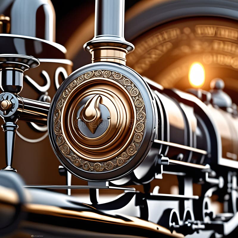Steam Locomotive, AI-Generatet Stock Illustration - Illustration of ... Steam Locomotive, AI-Generatet Stock Illustration - Illustration of ...