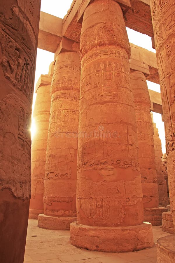 Karnak s hipostyle hall stock image. Image of temple, architecture ...