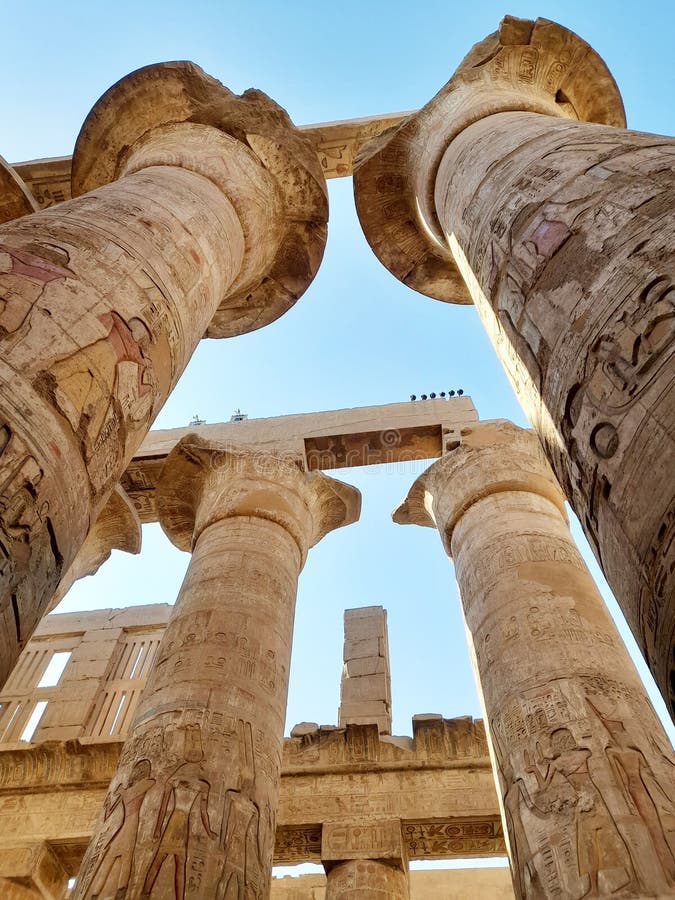 Great Hypostyle Hall - Temple of Karnak - Egypt - Egyptian Civilization - Editorial Photo ...