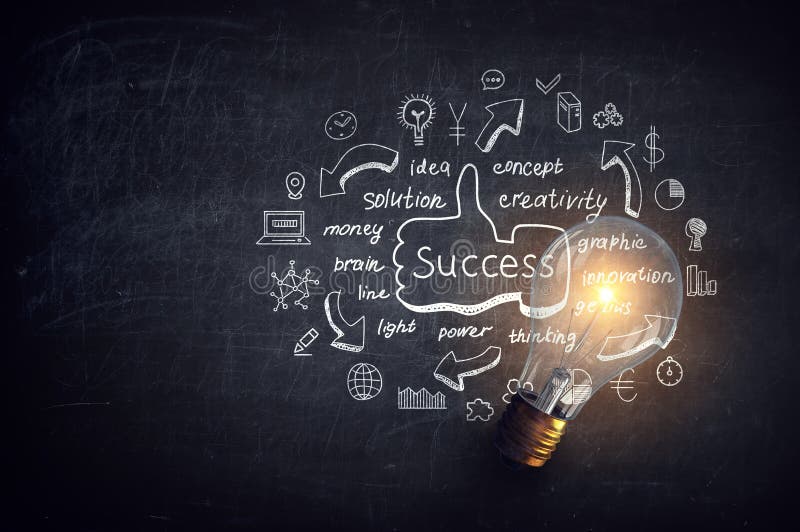 Great idea for success stock image. Image of invention - 137739719