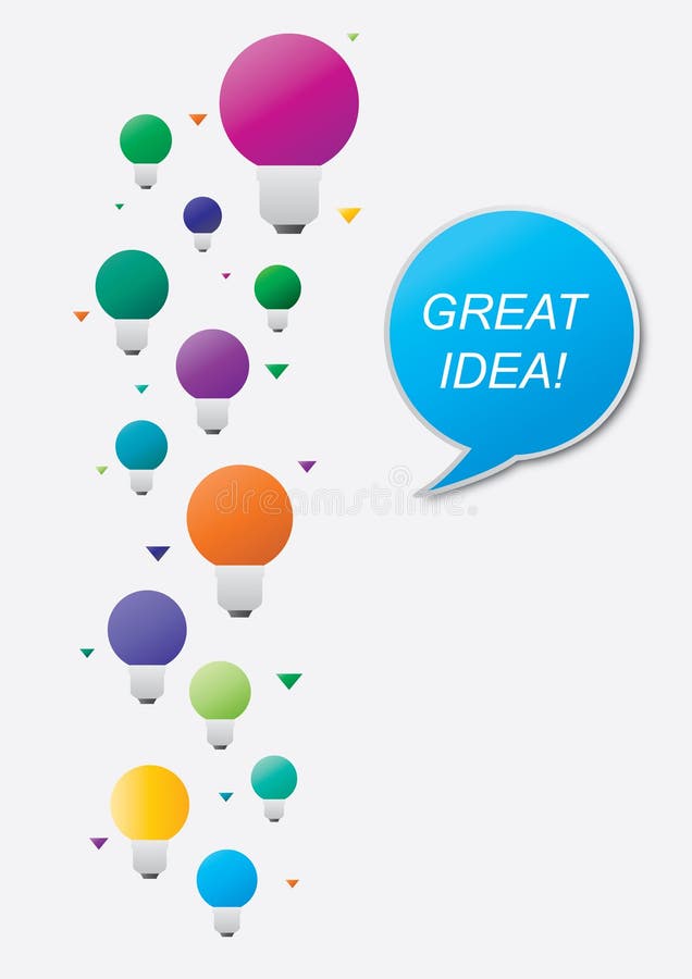 Great Idea. Vector Illustration Decorative Design Stock Vector ...