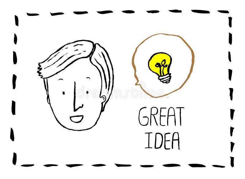 Great Idea Vector Illustration Stock Vector - Illustration of balloon ...