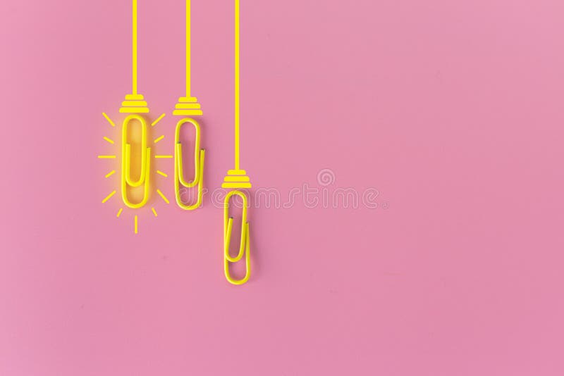 Great Ideas Concept with Paperclip,thinking,creativity,light Bulb Stock ...