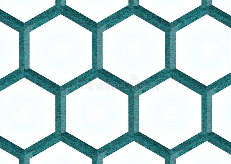 Great Image of White Hexagonal Pattern with Double Border of Lines and ...
