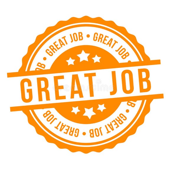 Great Job Badge. Vector Stamp Stock Vector - Illustration of banner ...