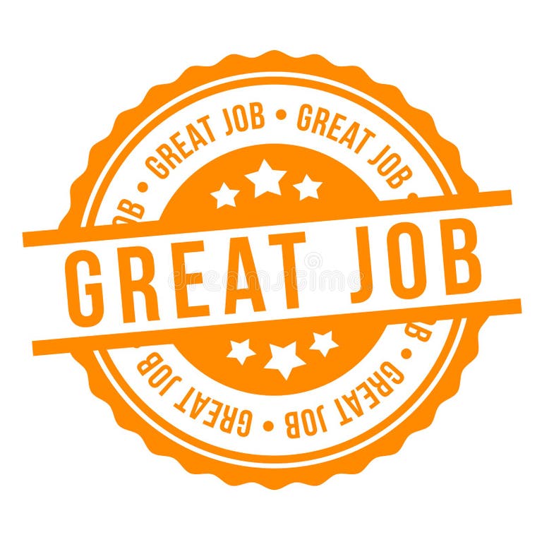Great Job Badge. Vector Stamp Stock Vector - Illustration of banner ...