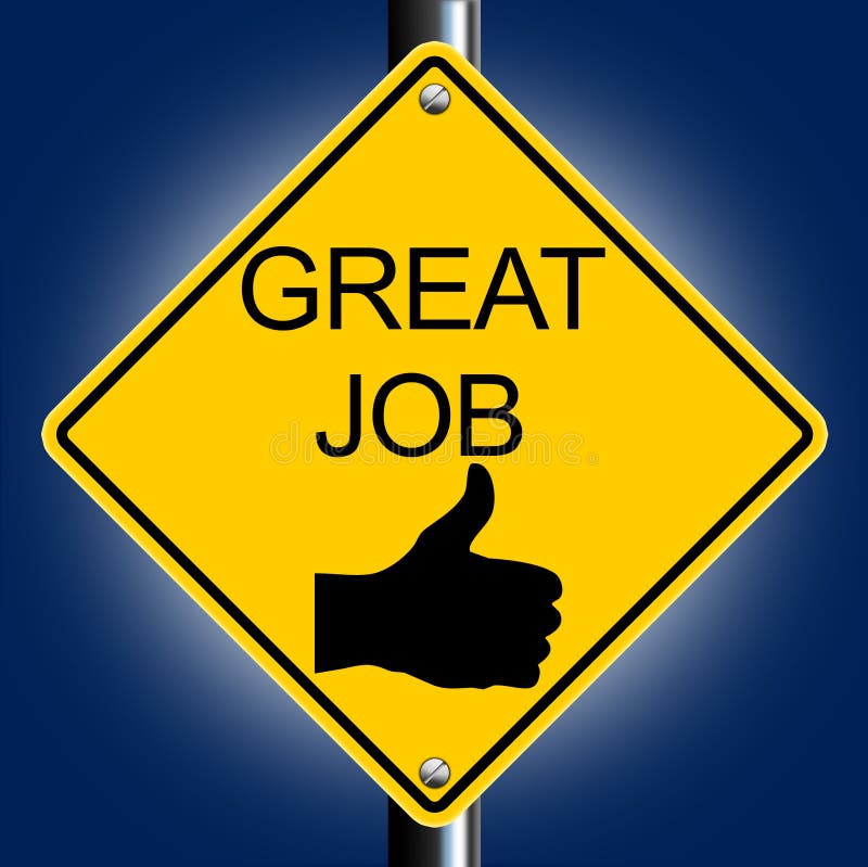 Great Job stock illustration. Illustration of road, post - 54979863