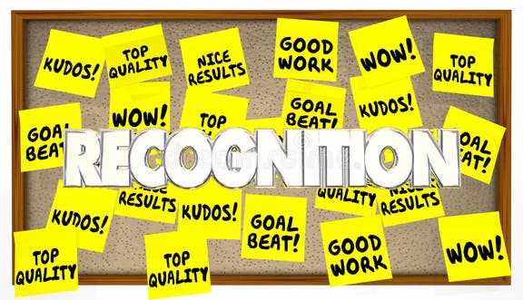 Great Job Recognition Praise Sticky Notes Stock Illustration ...