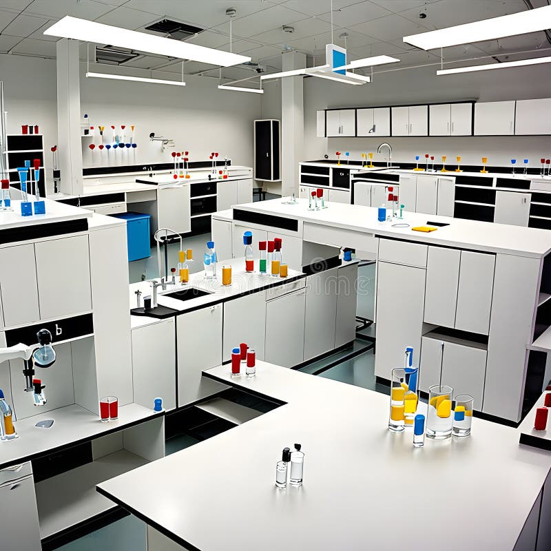 Great Laboratory, AI-Generatet Stock Illustration - Illustration of ...