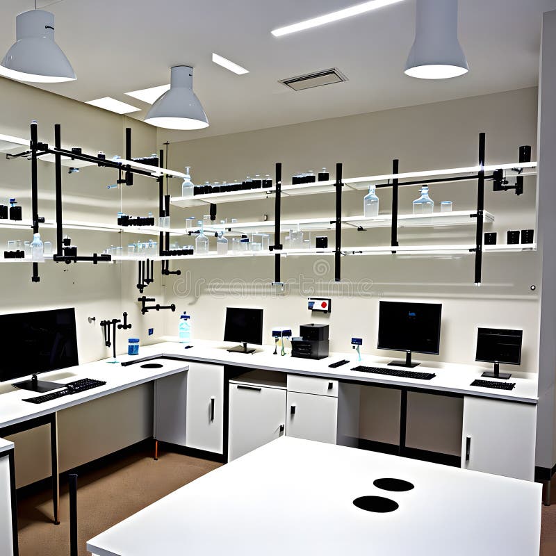 Great Laboratory, AI-Generatet Stock Illustration - Illustration of ...