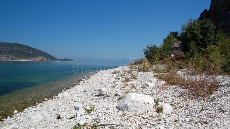 Great Lake Prespa, Macedonia Stock Photo - Image of field, cleanness ...
