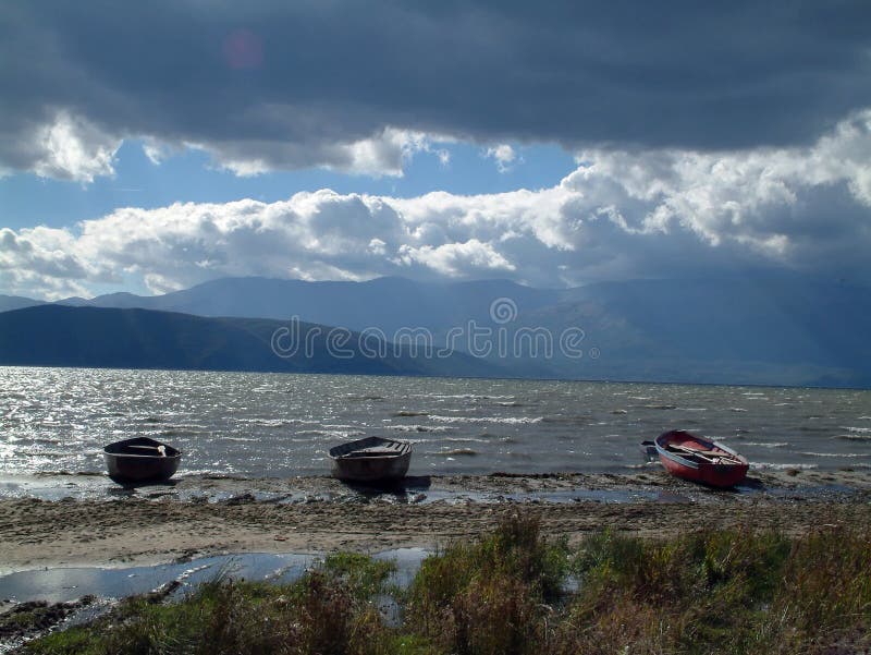 Great Lake Prespa, Macedonia Stock Photo - Image of great, activity ...