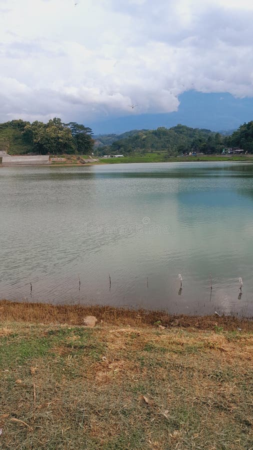 Great Lakes Landscape at Summertime Above the Cloudy Sky Stock Image ...