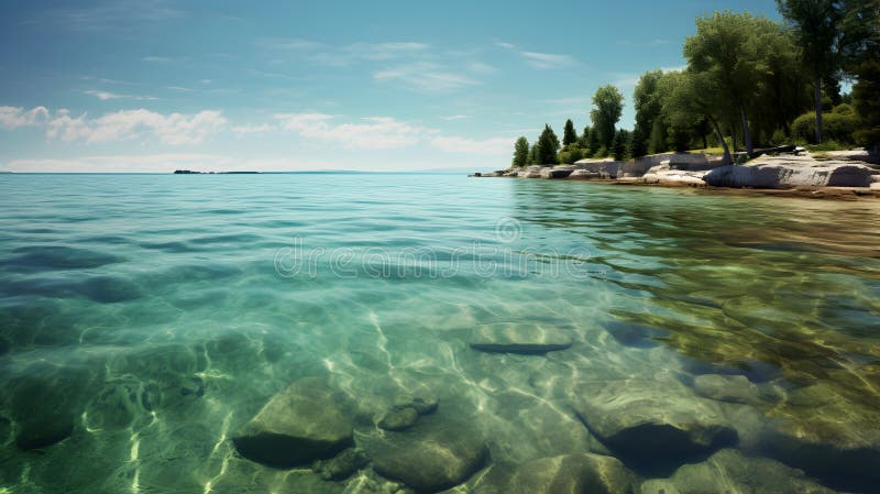 Great Lakes View in the United States and Canada Stock Photo - Image of ...