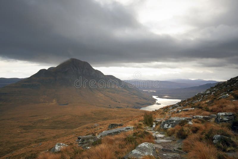 Great Landscape and Dramatic Sky Stock Photo - Image of bizarre ...