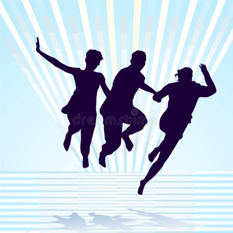 A great leap forward stock vector. Illustration of people - 11969219