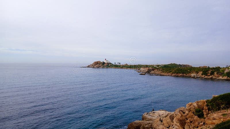 The Great Lighthouse Jijel City Algeria Stock Photo - Image of ...