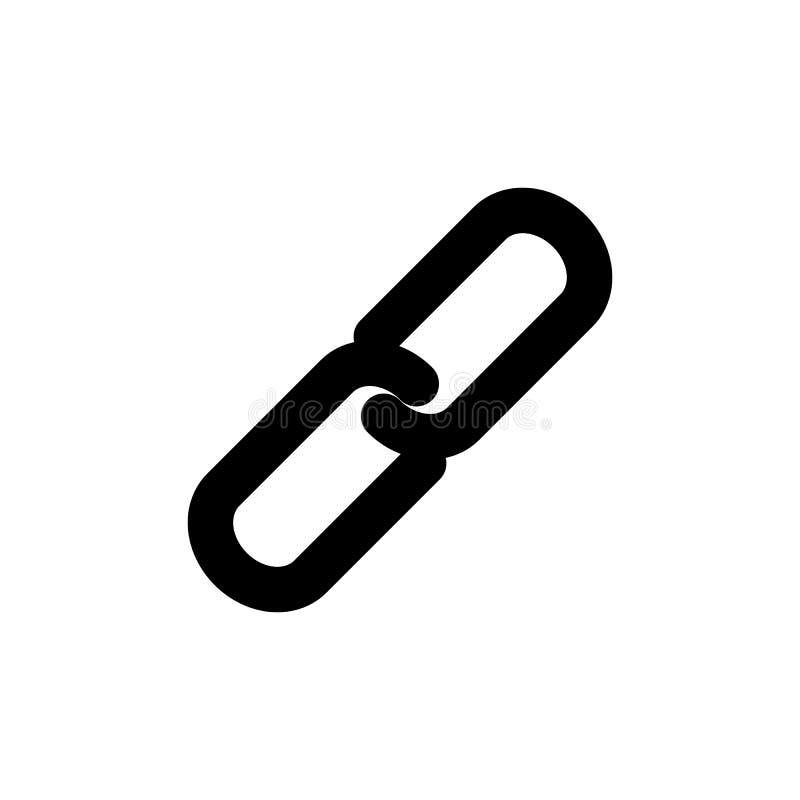 Link Icon. Attached Silhouette. Vector. Stock Vector - Illustration of ...