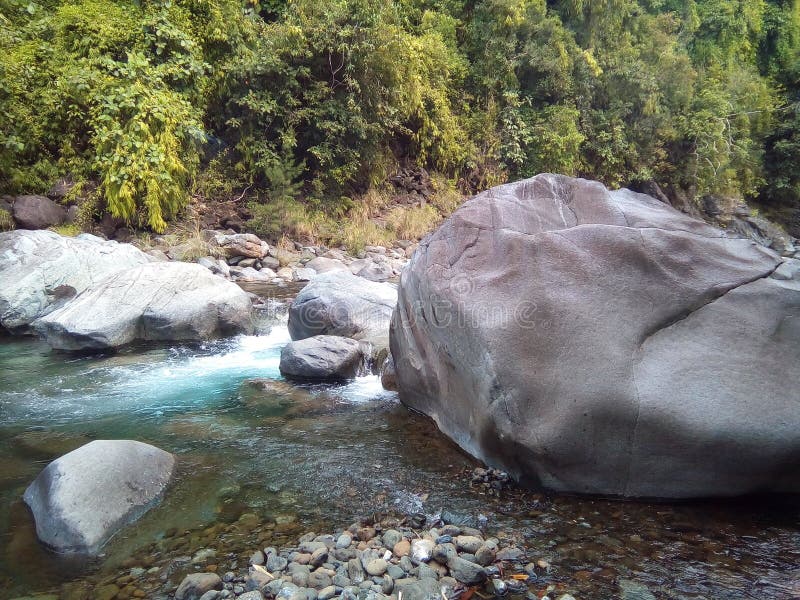 Refreshing Nature View Beautiful River Stock Image - Image of great ...