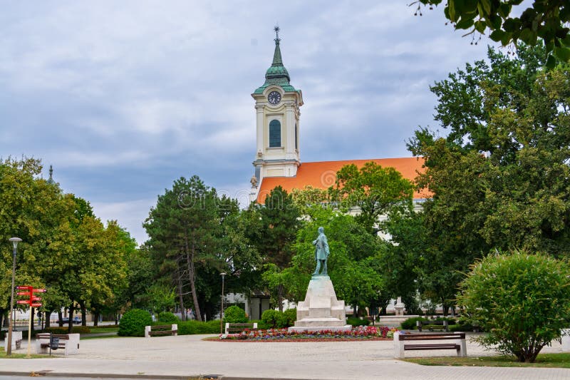 Great Lutheran Church of Bekescsaba Editorial Stock Photo - Image of ...