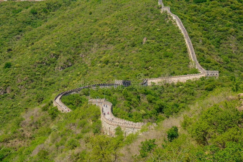 The Great Man-made Structure. Great Wall of China Stock Image - Image ...
