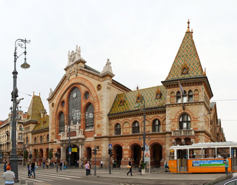 Market place in Budapest editorial photo. Image of counter - 20462526