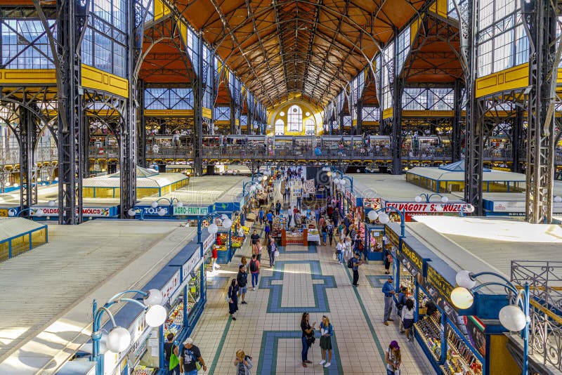 Great Market Hall Budapest, Hungary Editorial Photography - Image of ...