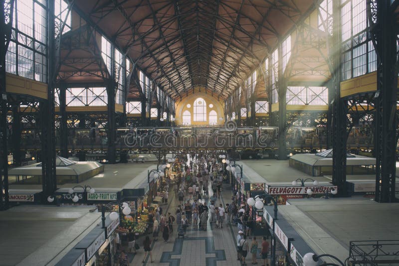 Great Market Hall - Budapest Editorial Image - Image of bazaar ...