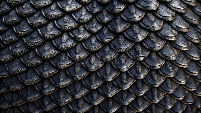 Intricate Scales Texture Metallic Dragon Skin Design Stock Illustration ...