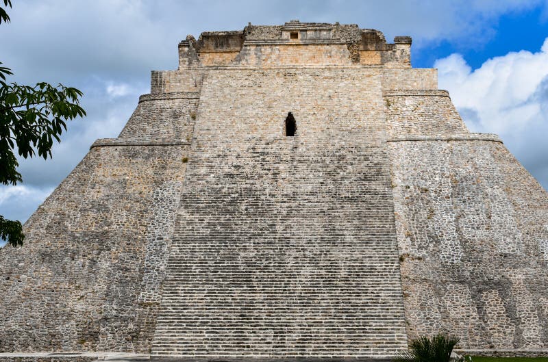 The Great Maya Pyramid of Uxmal Stock Photo - Image of maya, mexico ...