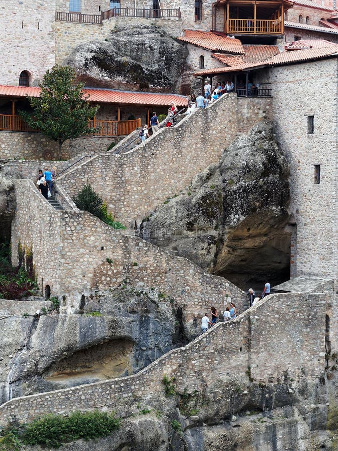 METEORA, GREECE, SEPTEMBER 12, 2017: Interior of the Holy Trinity ...