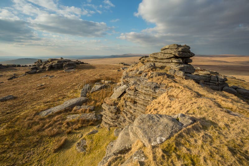 Great Mis Tor stock image. Image of park, tors, outcrop - 30745779