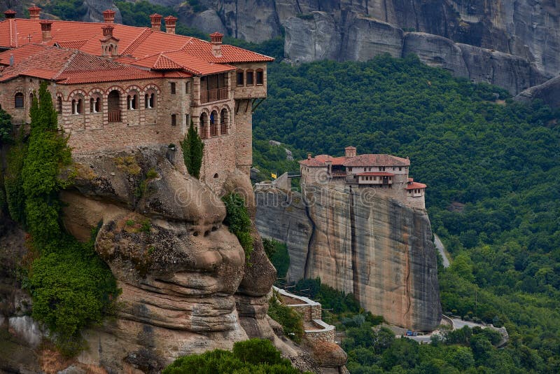 Great Monastery of Varlaam at the Complex of Meteora Monasteries ...